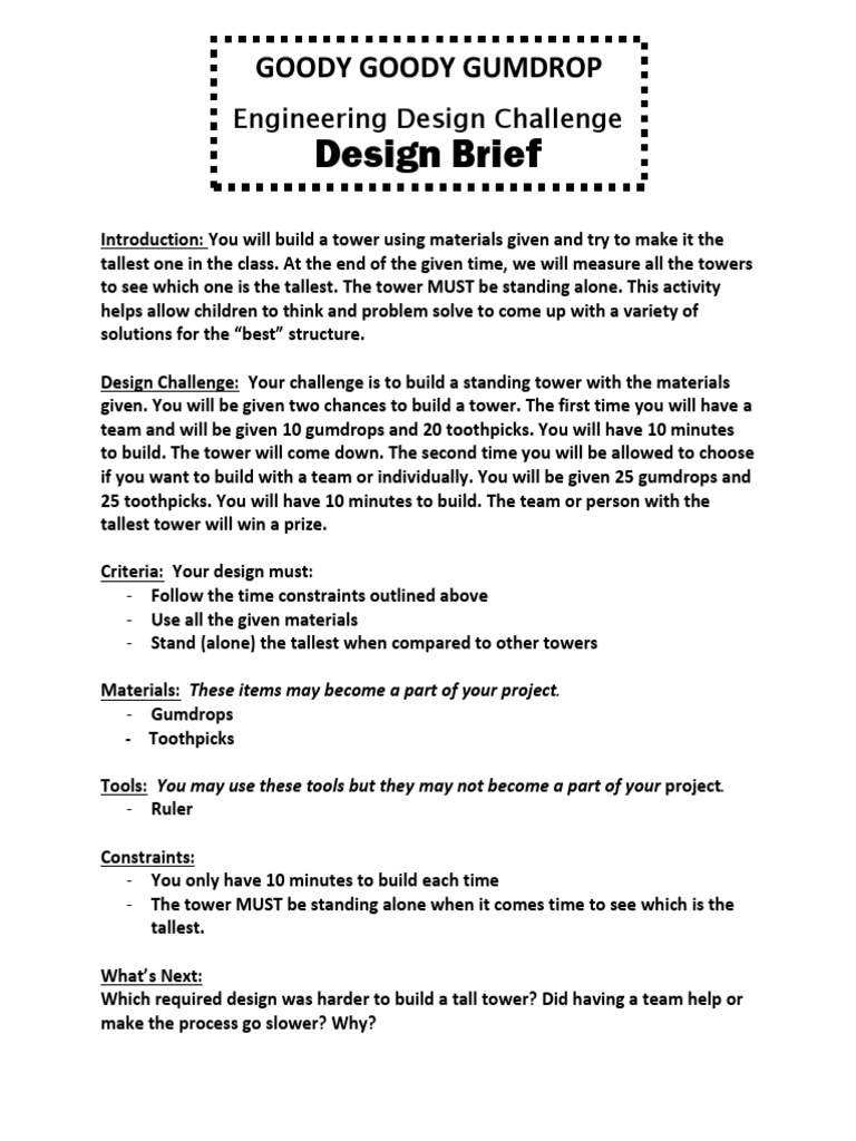 Design Brief Challenge | PDF