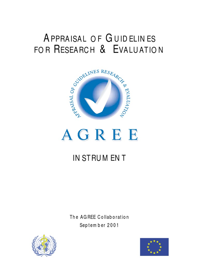Agree APPRAISAL Tools For Guidelines PDF | Download Free PDF | Major ...