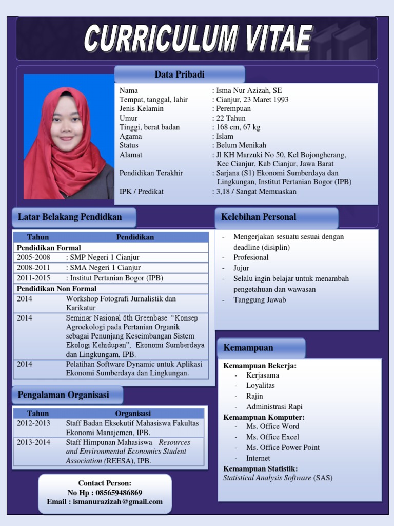 Curriculum Vitae Isma | PDF