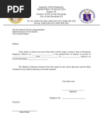 DepEd Letter of Reinstatement | PDF