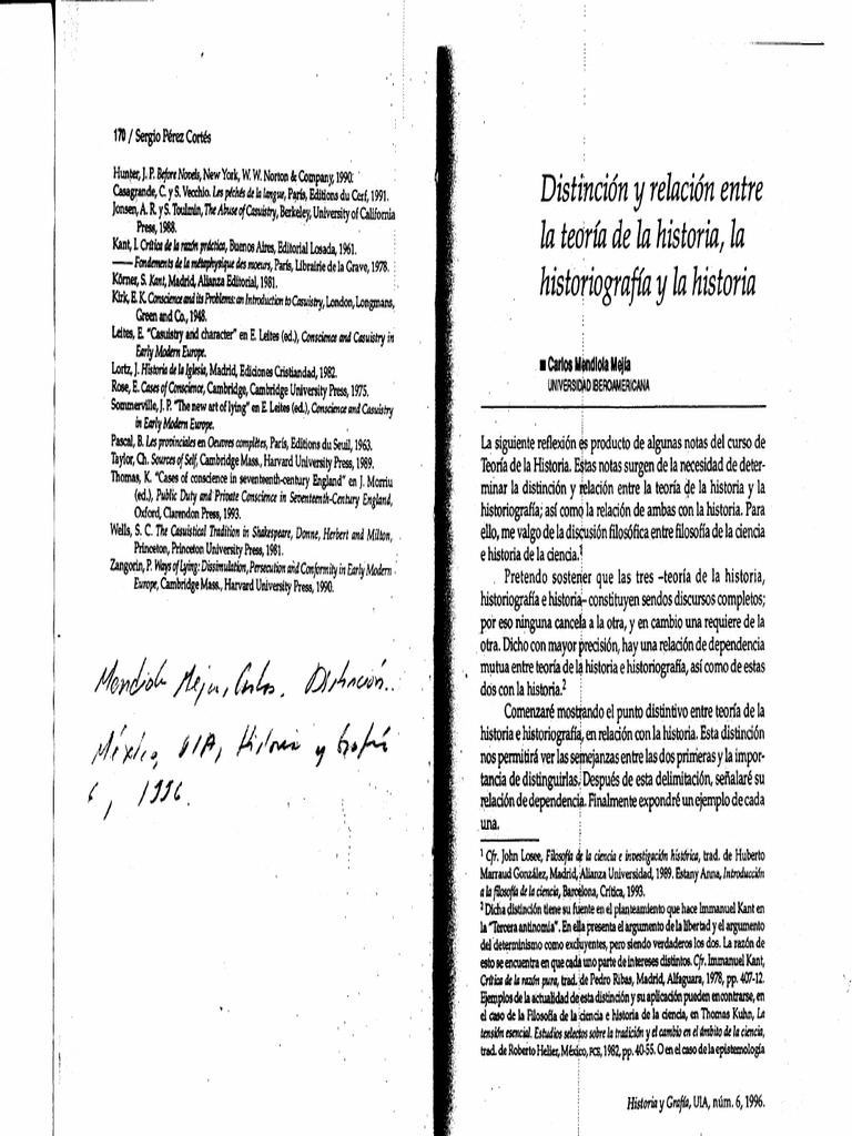 Carlos Mendiola Mejia Distincion y Relacion Entre La Teoria de La ...