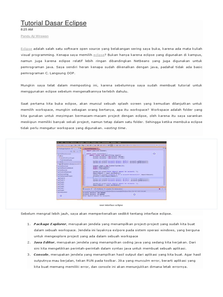 Getting Started with Eclipse IDE | PDF