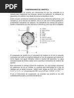 Partes y tipos de reloj comparador | PDF