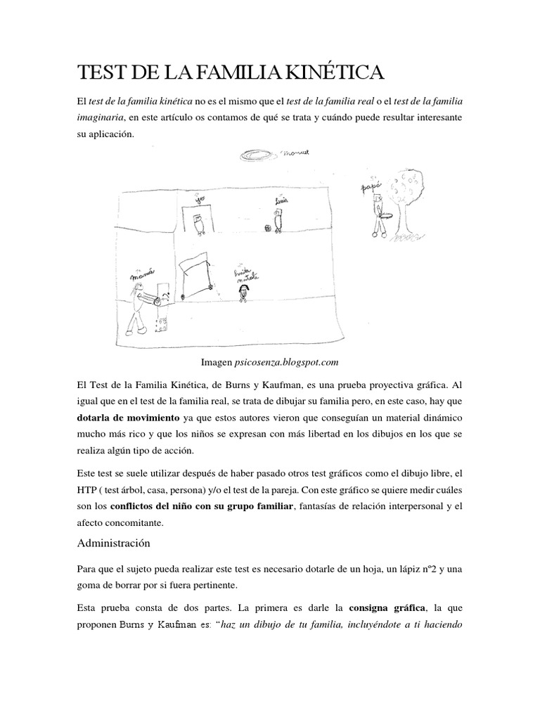 Test de La Familia Kinética | PDF | Sicología | Science