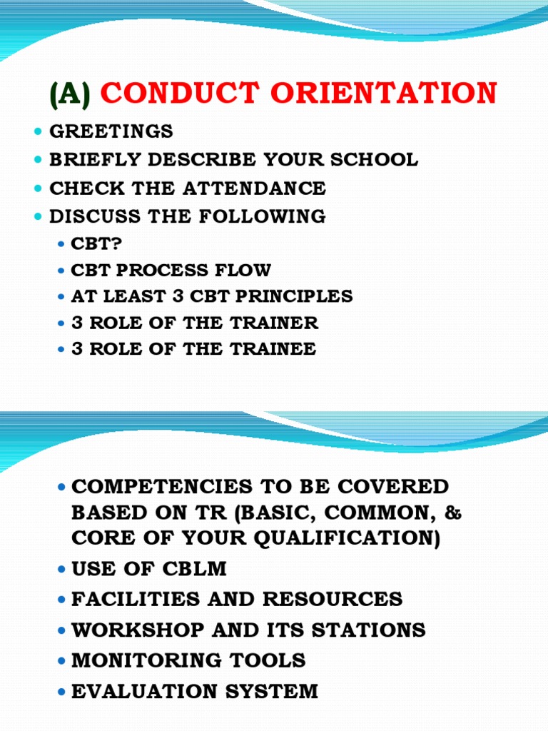 TMI Training Orientation Guide | PDF | Educational Assessment | Quality ...