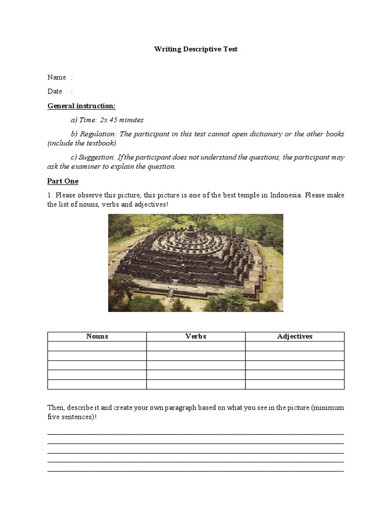 Pilot Test | PDF | Verb | Adjective