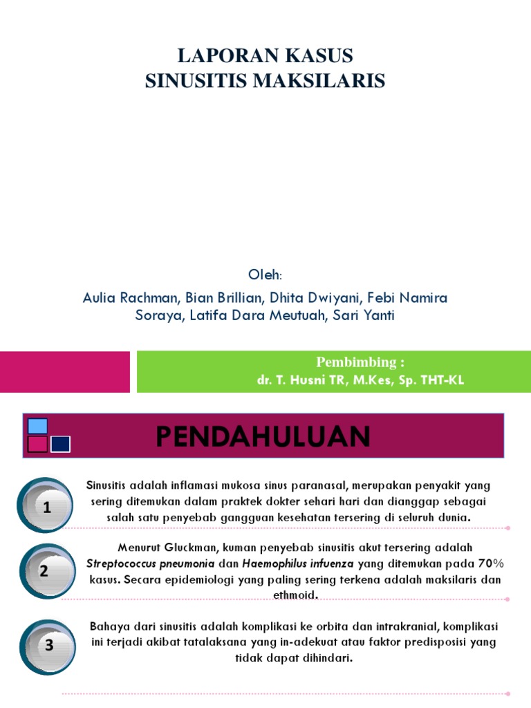 Laporan Kasus Sinusitis Maksilaris | PDF