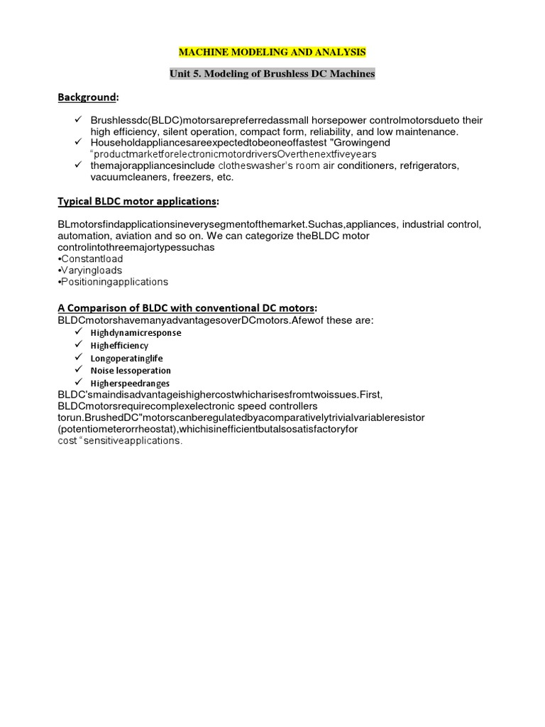 Machine Modeling and Analysis | PDF