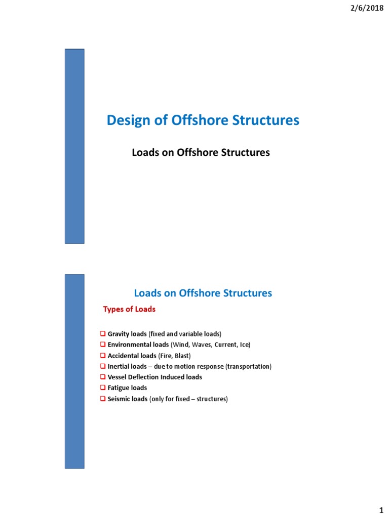 Offshore Structures Load Analysis | PDF | Motion (Physics) | Physics