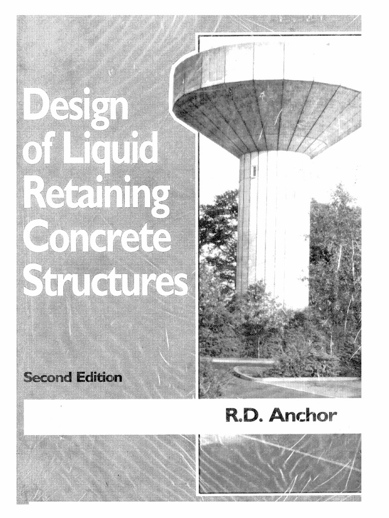 Design Of Liquid Retaining Structure R D Angor Pdf Prestressed