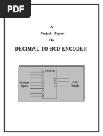 Decimal To BCD Encoder | PDF | Binary Coded Decimal | Encodings
