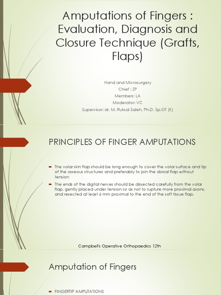 Amputation Finger | PDF | Finger | Thumb