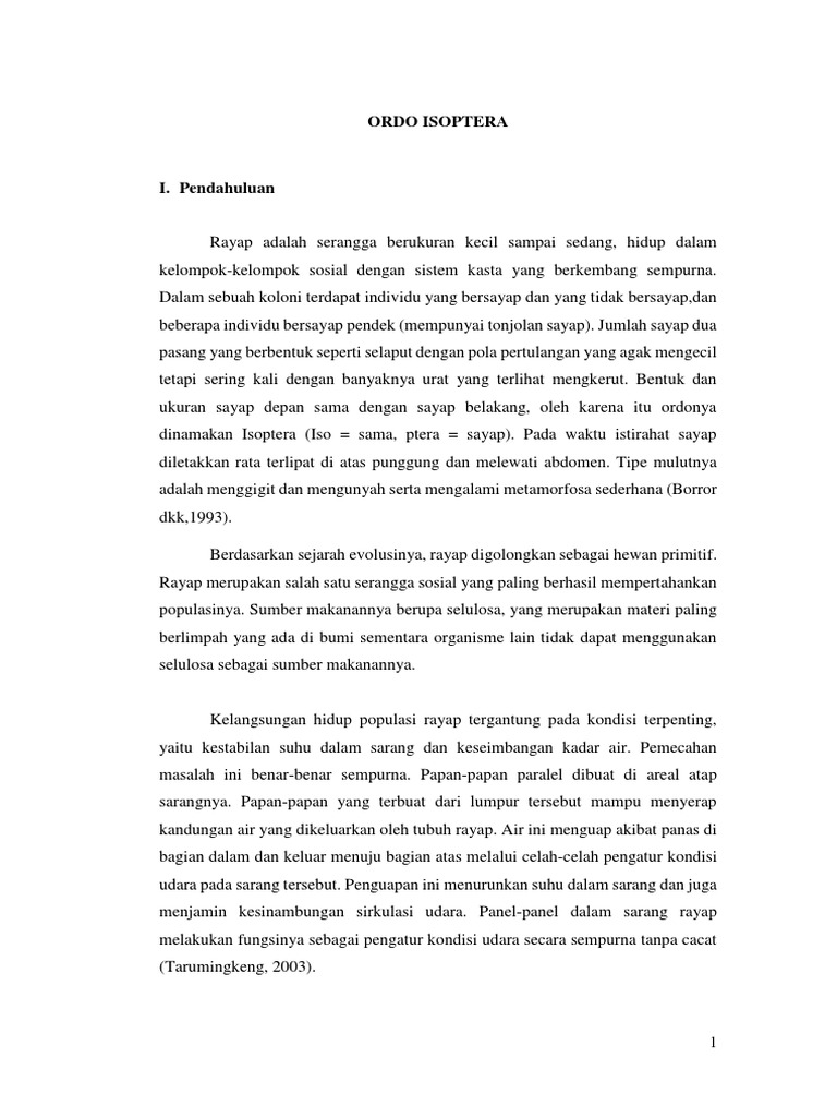 "Rayap: Morfologi, Ekologi, dan Kehidupan" | PDF | Griya & Taman ...