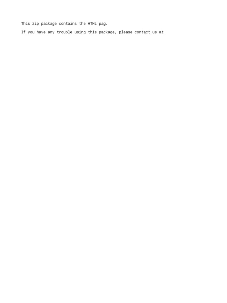 This Zip Package Contains The HTML Pag. If You Have Any Trouble Using ...