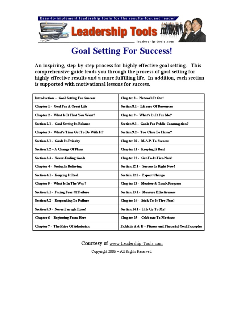 Goal Setting For Success | PDF | Goal Setting | Goal