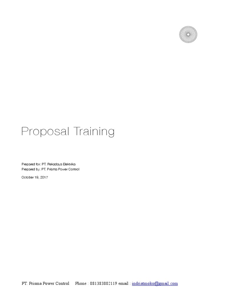 Proposal Training Basic Power System Pdf Engineering Electricity