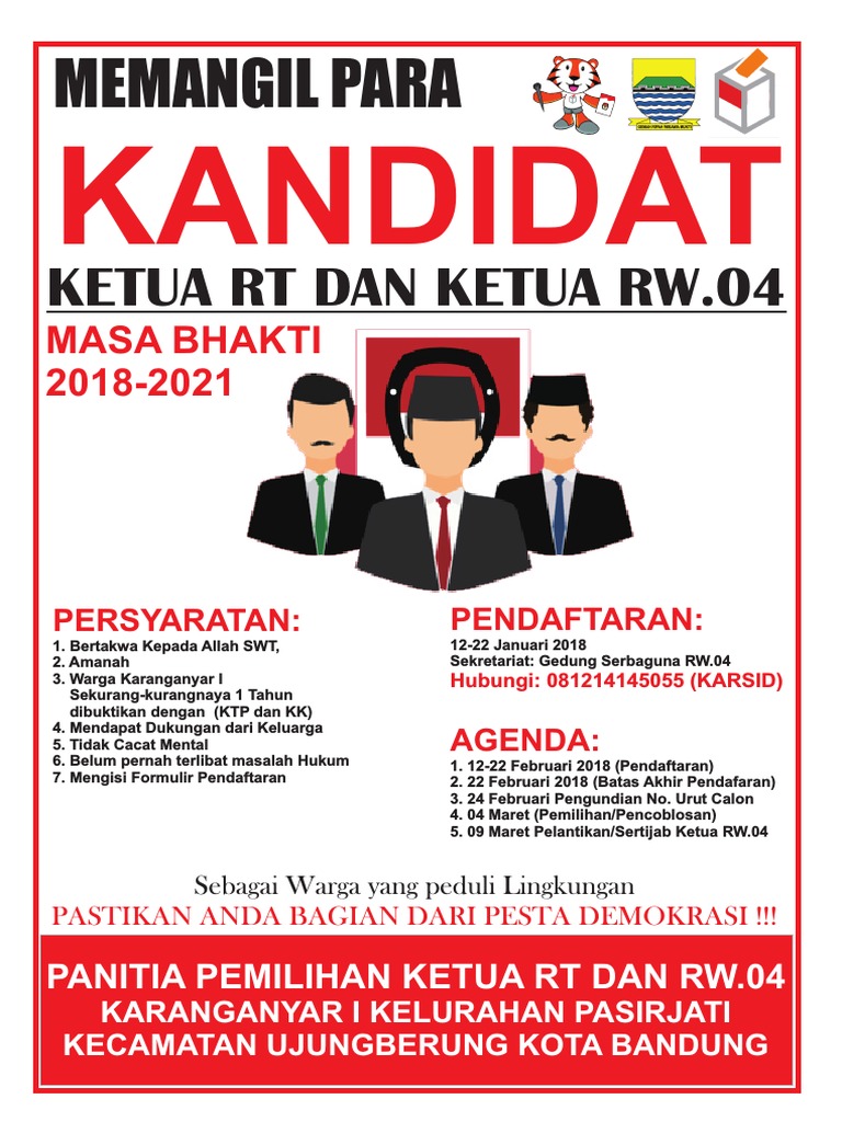Pemilihan Ketua RT/RW Karanganyar I | PDF