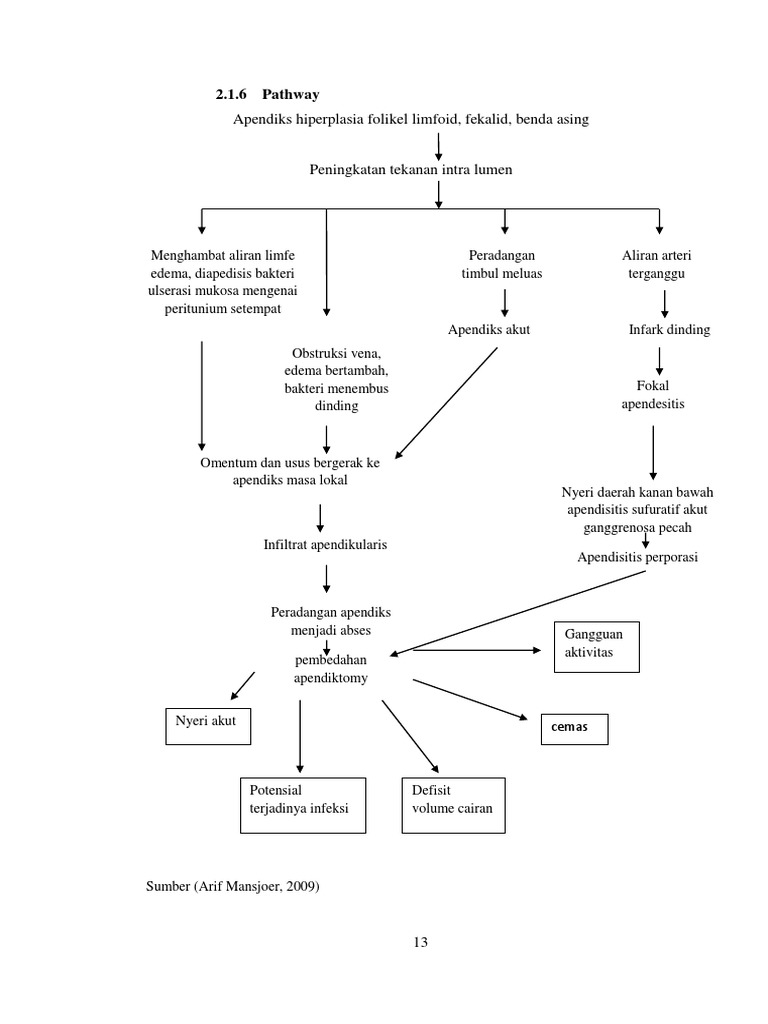 Pathway Apendisitis | PDF