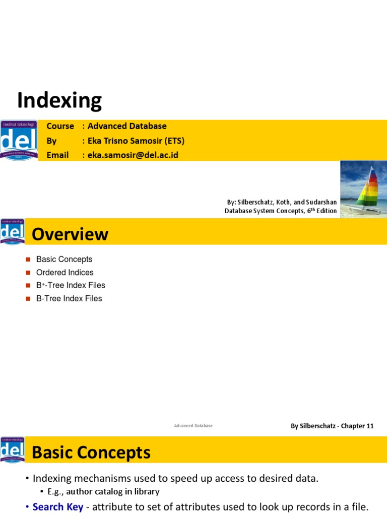 Week2 S1 Indexing | PDF | Database Index | Software Engineering