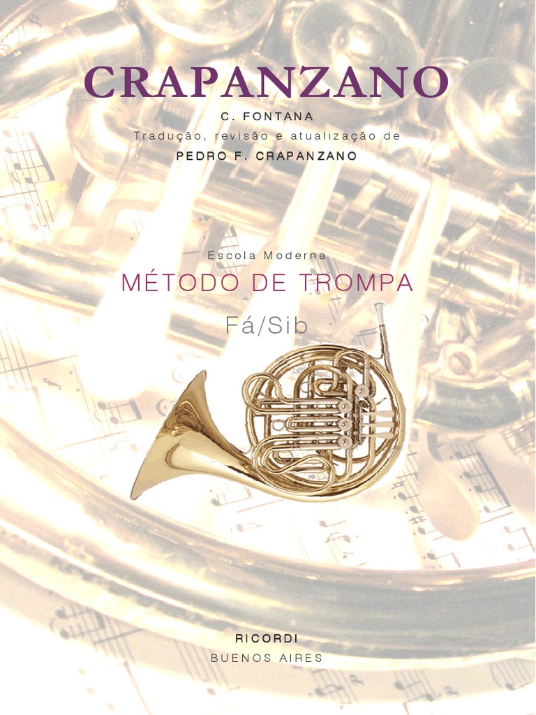 Trompa - Método - Crapanzano PDF | PDF | Trompa (instrumento musical) | Som