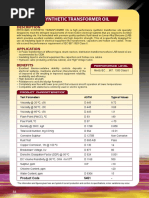 Hyvolt II Transformer Oil Properties | PDF | Physical Sciences | Materials