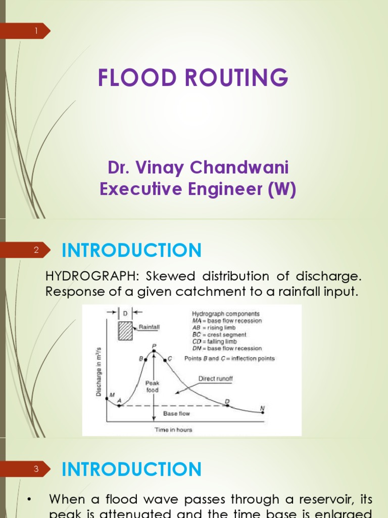Presentation (Flood Routing) | PDF | Flood | Bodies Of Water