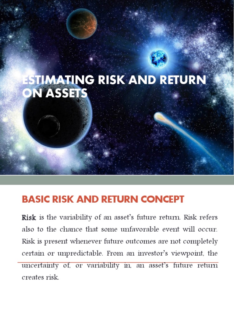 Estimating Risk and Return On Asset | PDF | Investing | Risk