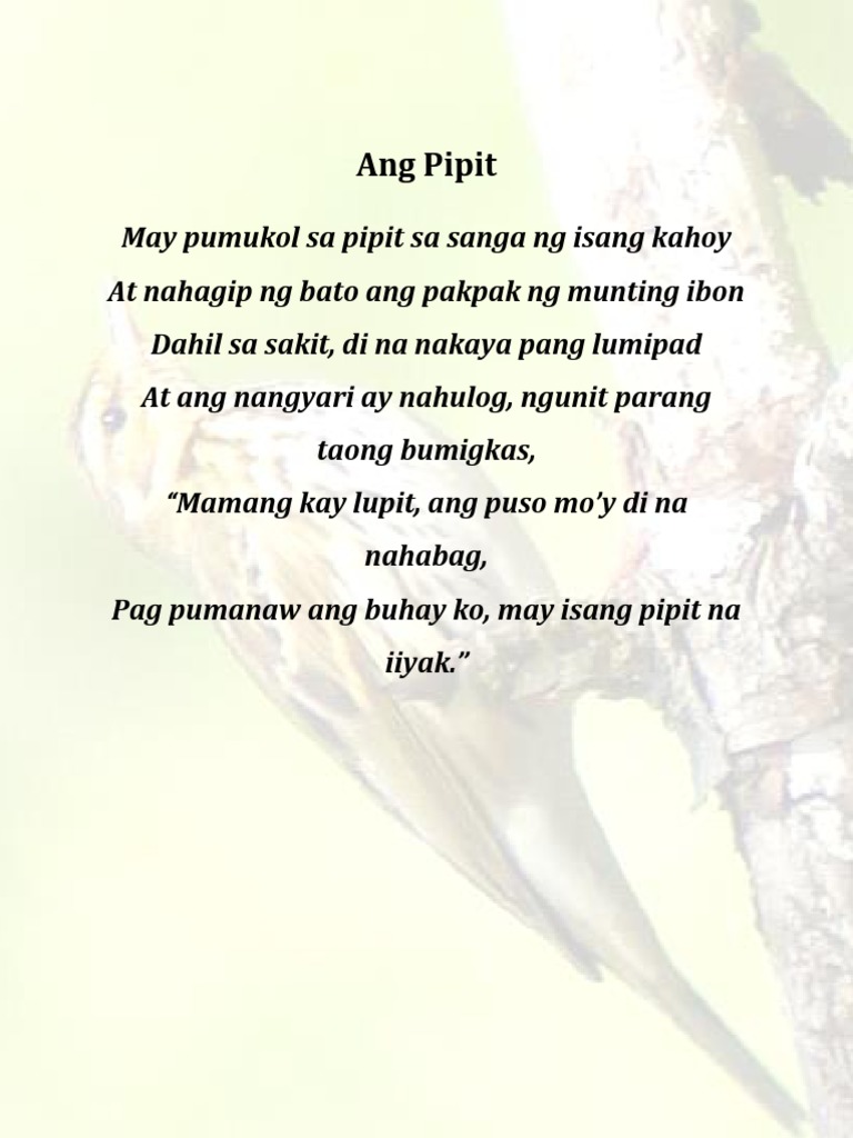 Ang Pipit | PDF