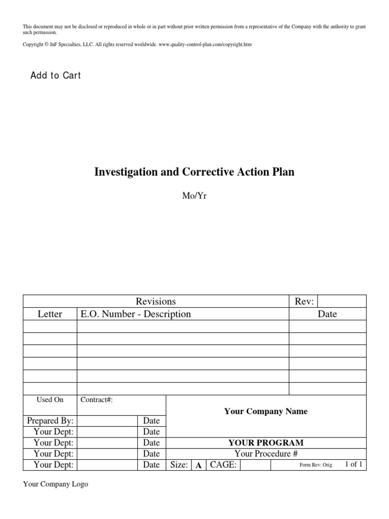 Corrective Action Plan 111 399 | PDF | Intellectual Property Law ...