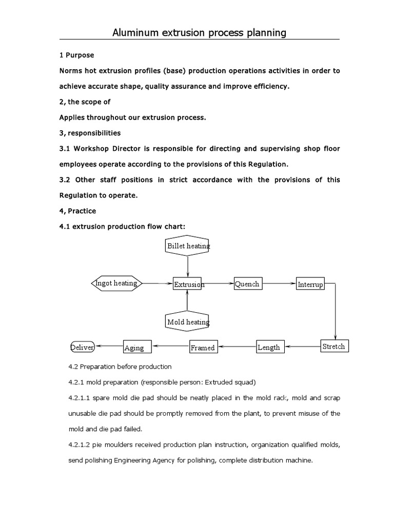 Aluminium Extrusion Process Planning | Download Free PDF | Extrusion ...