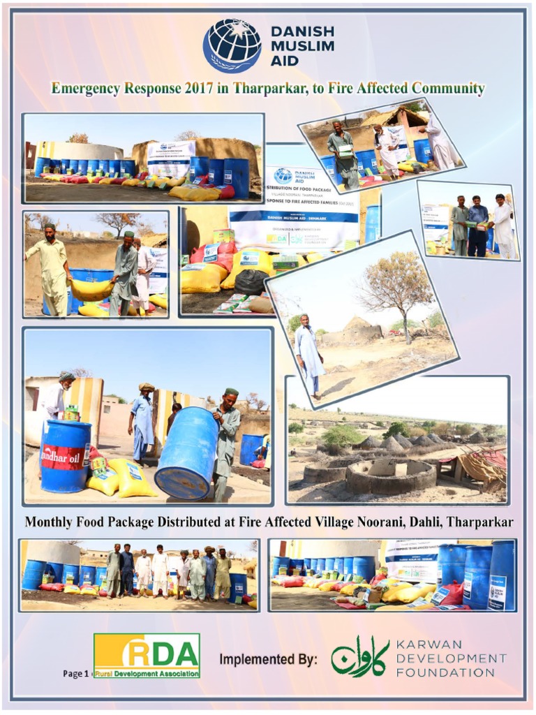 Food Distribution Report for Noorani Fire | PDF | Food And Drink | Nature