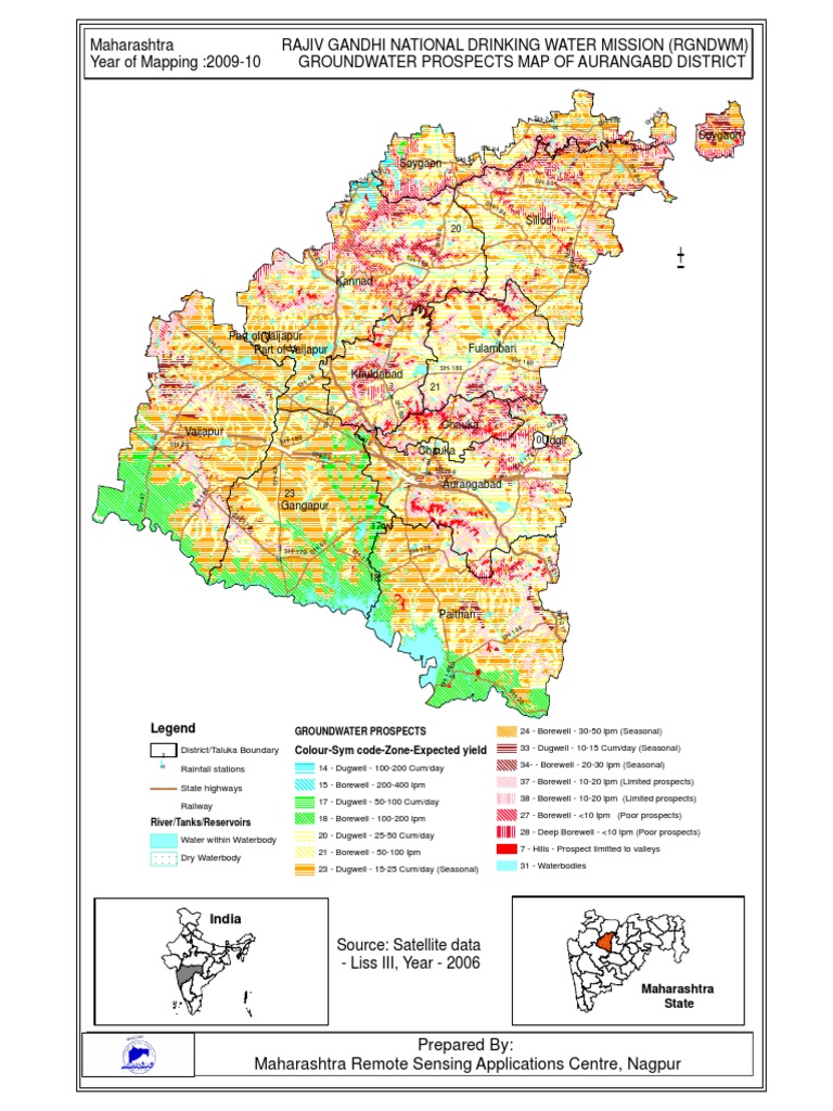 Maharashtra Rajiv Gandhi National Drinking Water Mission (RGNDWM) Year ...