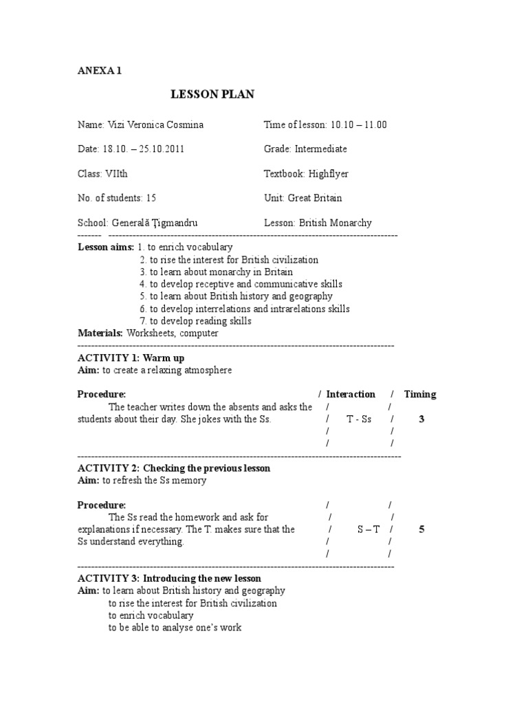 The British Monarchy: A Lesson Plan on the History and Line of ...