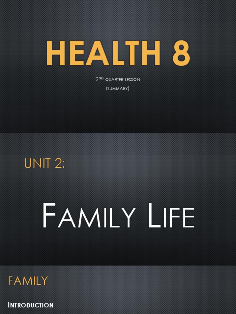 HEALTH 8 (2nd Quarter Summary) | PDF | Childbirth | Courtship