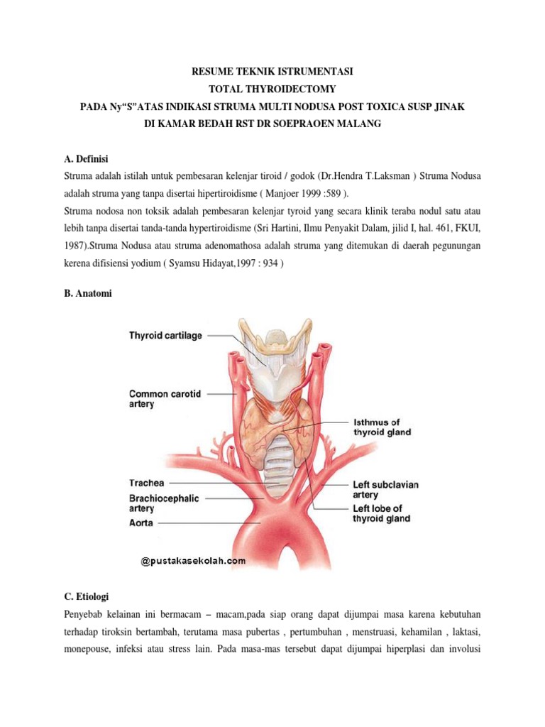 Resume - Total Thyroidectomy | PDF