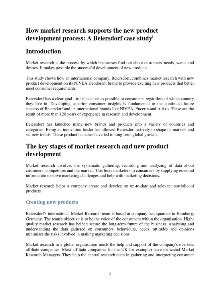 NIVEA Deodorant: Innovation Through Research | PDF | Marketing Research ...