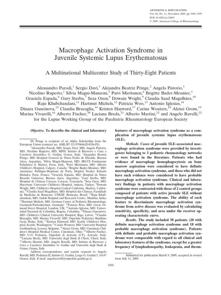 Mas Sle | PDF | Systemic Lupus Erythematosus | Sensitivity And Specificity