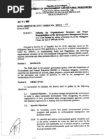 DENR Organizational Chart | PDF | Business | Government