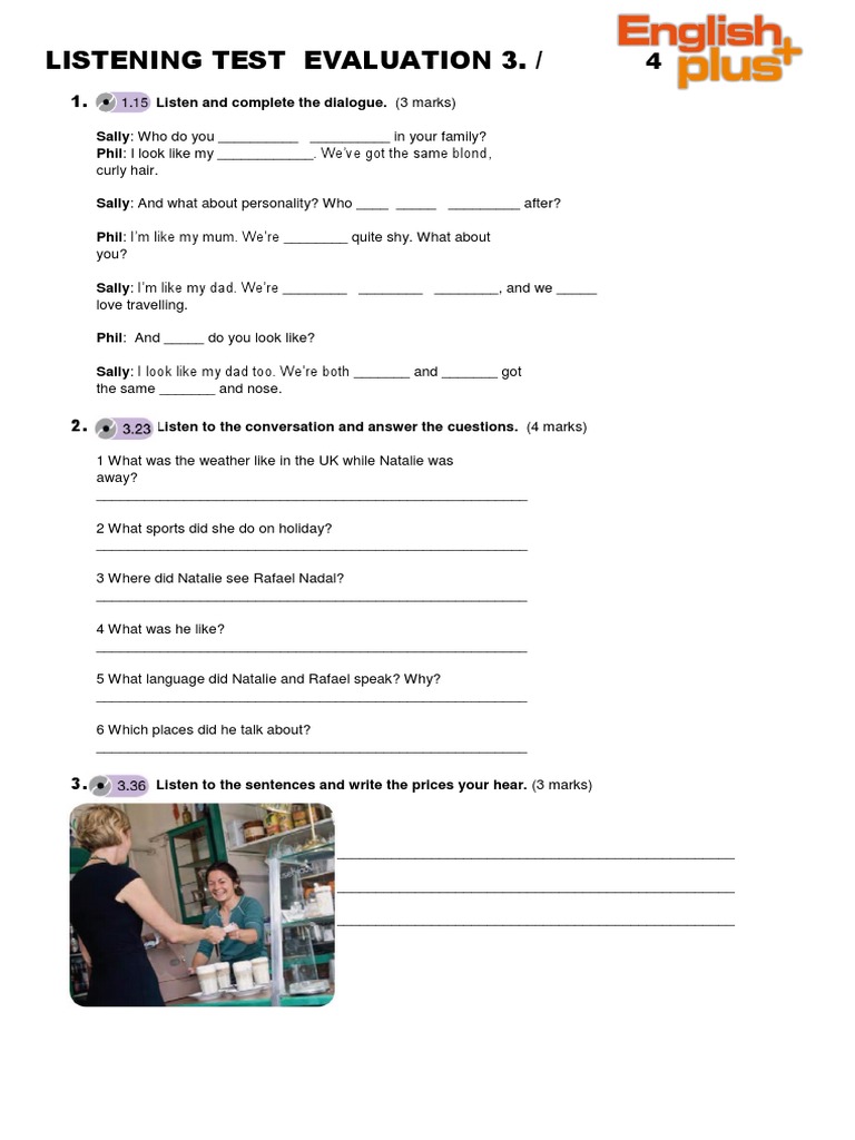 Listening Test Evaluation 3 | PDF