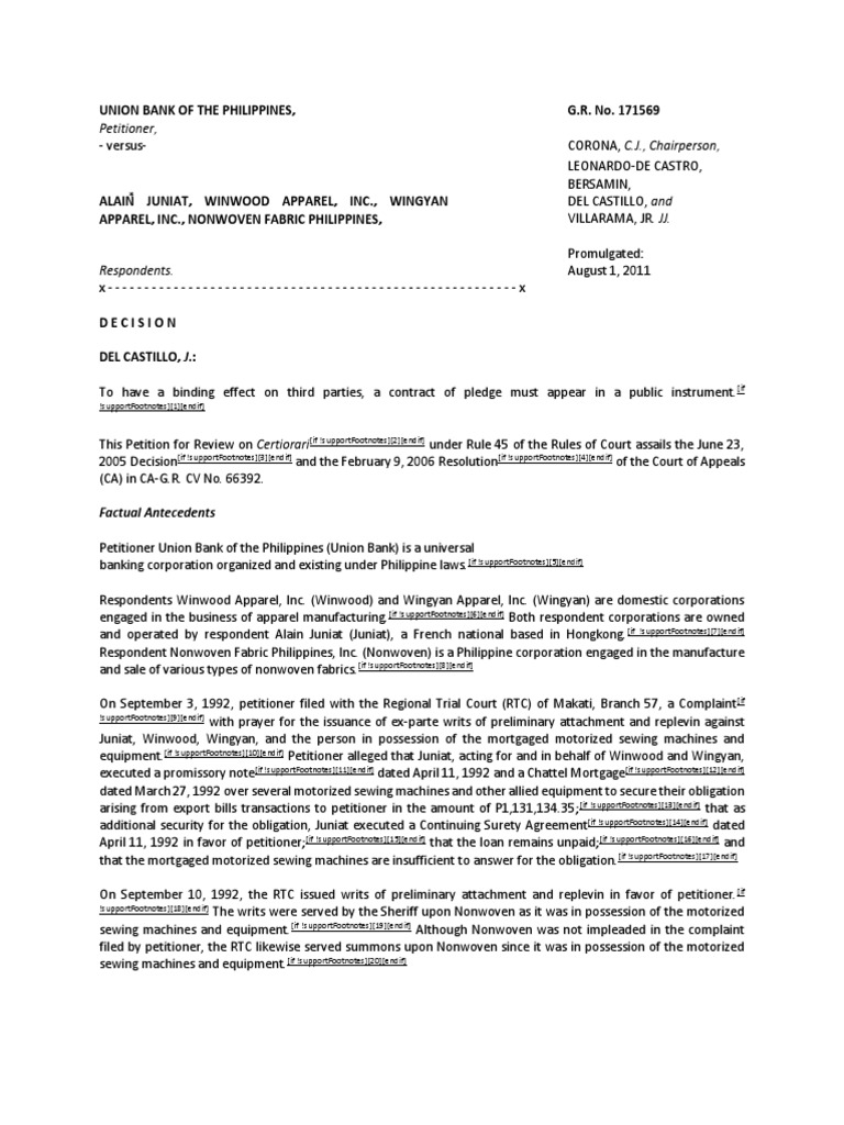 Union Bank of The Philippines | PDF | Lawsuit | Public Law