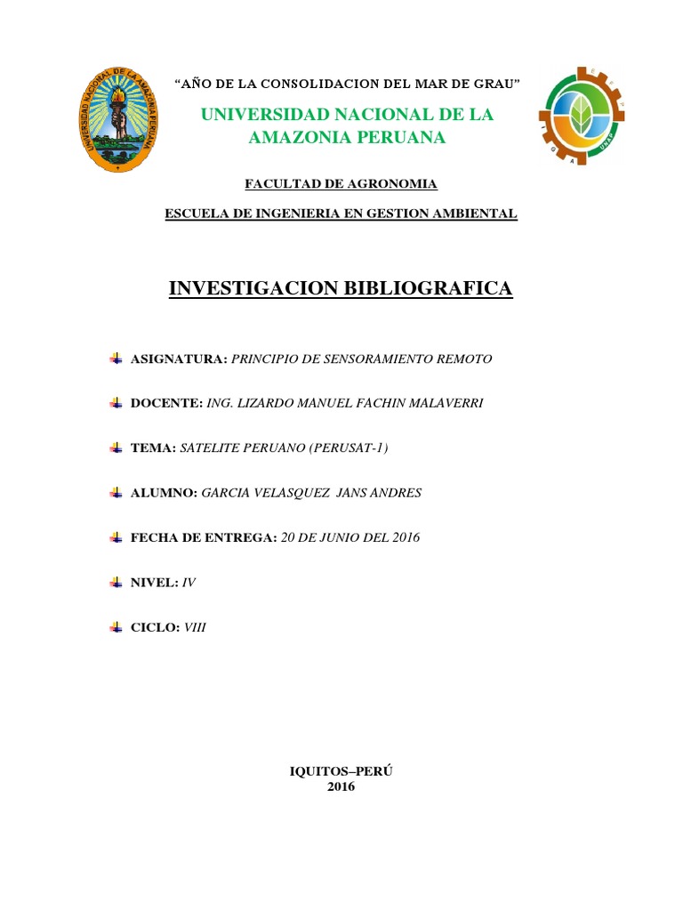 Perusat 1 | PDF | Perú | Satélite