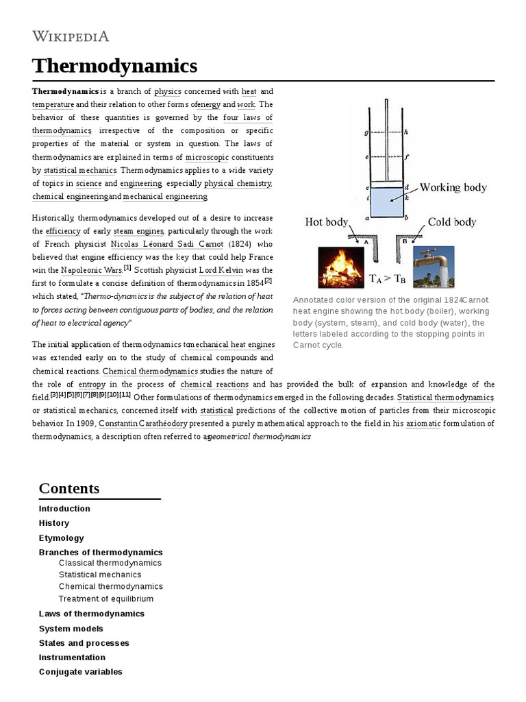 Thermodynamics | PDF | Thermodynamics | Thermodynamic Equilibrium