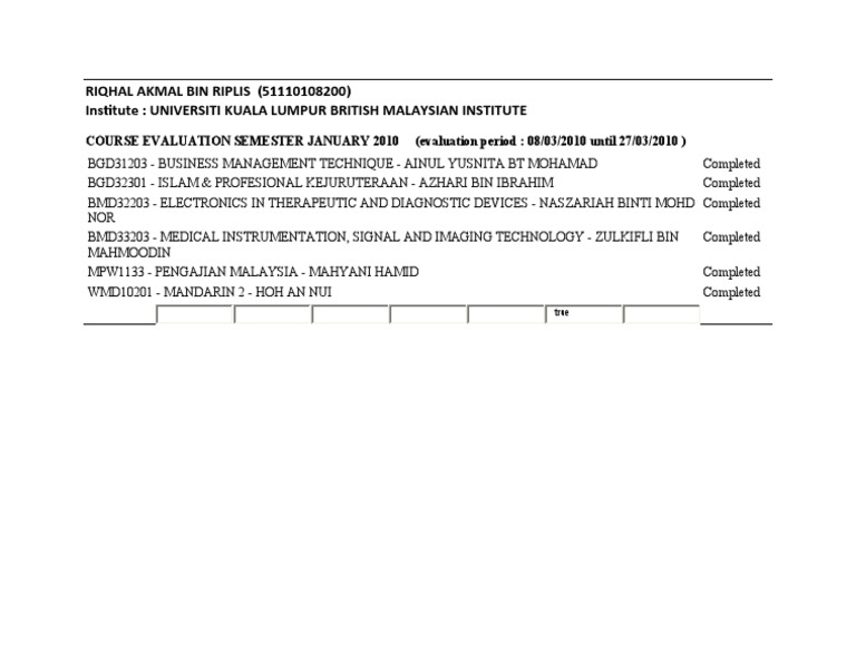 Evaluation Form | PDF
