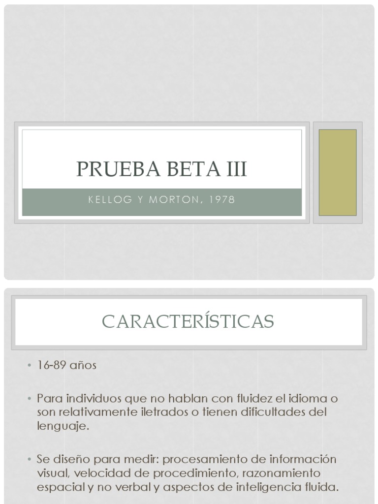 Prueba Beta III | PDF | Comprensión | Los símbolos