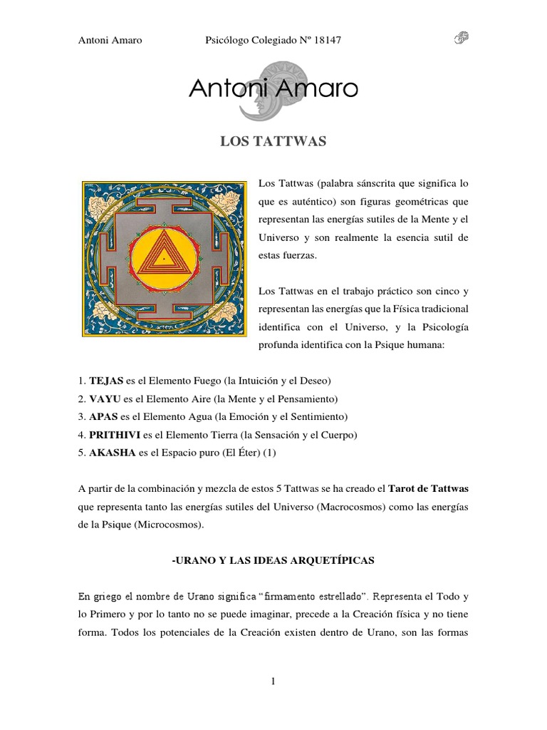 Tattwas Español | PDF | Science | Ciencia filosófica