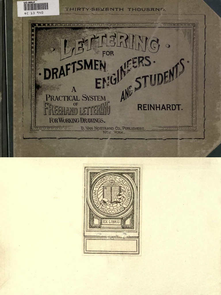 Lettering For Draftsmen, Engineers and Students | PDF | Drawing ...