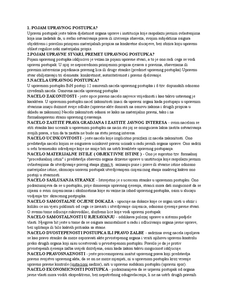 Pitanja Za Test II Kolokvij | PDF