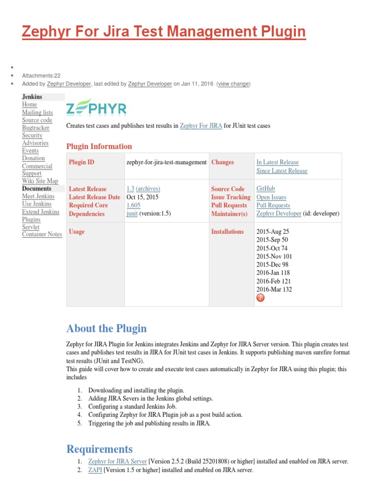 Zephyr For Jira Test Management Plugin | PDF | System Software ...