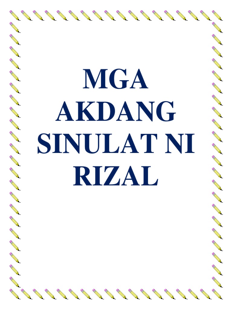 Mga Akda Ni Rizal | PDF