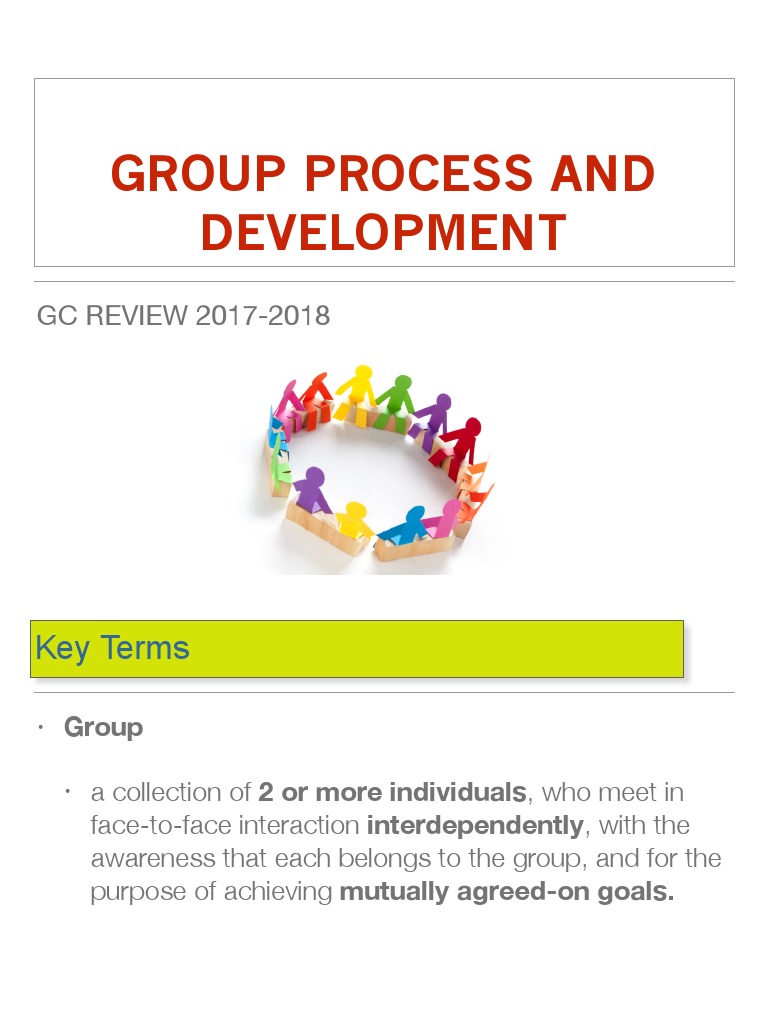 Group Process - Definitions, Types of Groups | PDF | Group ...